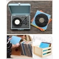 Record Storage Crate with 50 Pack Clear Plastic Record Outer Sleeves ...