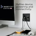 BASEPORT Multi-Plug Media Wall Outlet: USB Ports, HDMI, Ethernet, Coax ...