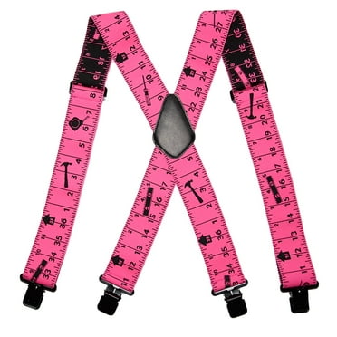 SuspenderStore Tape Measure Suspenders - 2-Inch Wide Elastic - Gator ...