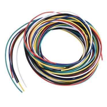 20 Gauge 2 Conductor Parallel PVC Wire, 5Ft/1.5M Long 1.8mm Dia 300V for LED RGB Cable, Internal ...