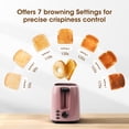 iSiLER 2 Slice Toaster Extra-Wide Slots Yellow Toaster with Defrost and ...