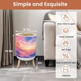 Small Trash Can with Lid Colorful Cloud Girls Room Kids Clouds Sunset ...