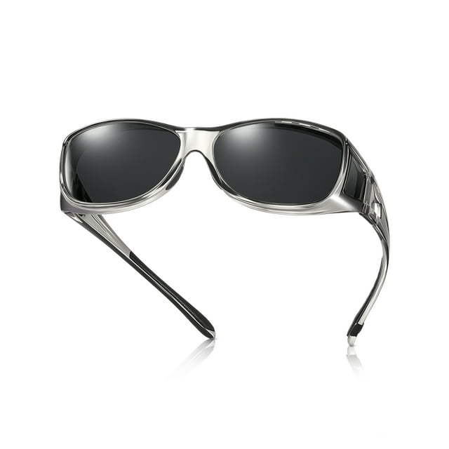 TINHAO Fit Over Glasses Sunglasses Wrap Around Polarized Sunglasses for ...