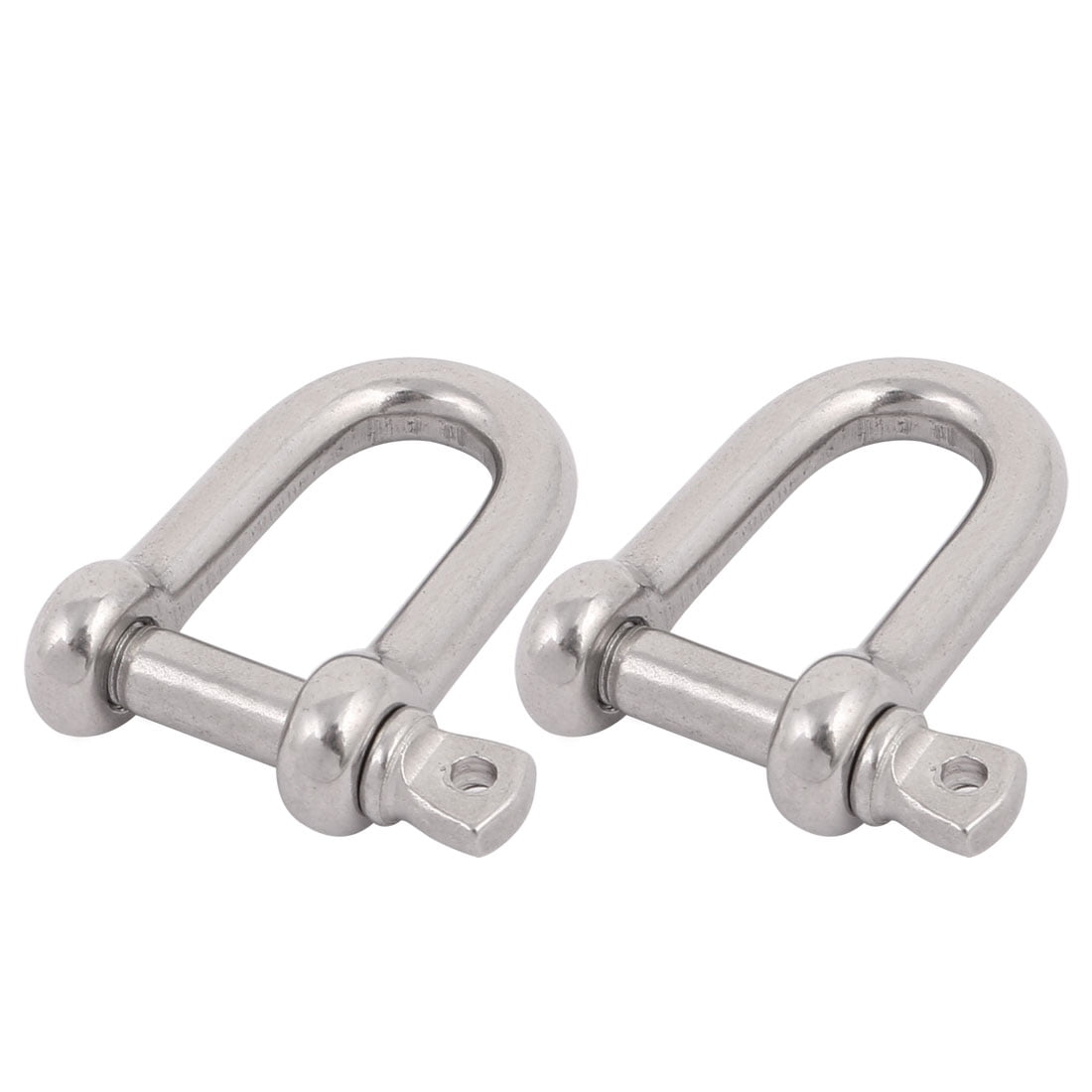 Unique Bargains 2pcs M5 Thread 304 Stainless Steel D Shape Shackle U ...