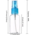Bottles 30 ml/1 oz, 4 Clear Empty Fine Mist Mini Travel Bottle Set ...