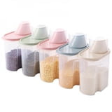 1.9/2.5L Food Storage Box Clear Container With Pour Lids Kitchen Food ...