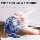 Wovilon USB Mini Wind Power Handheld Clip Fan, Ultra-Quiet Portable ...