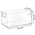 Youngever 2 Pack Stackable Plastic Storage Organizer Container Bin ...