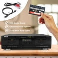 Clear Audio Dual Stereo Cassette Tape Deck MP3 Music Converter CrO2 ...