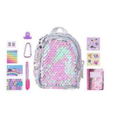 Silver Sequin Real Littles Mini Backpack with 7 Surprises | Walmart Canada