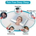 Cervical Pillow Cooling Orthopedic Memory Foam Pillows for Back Stomach ...