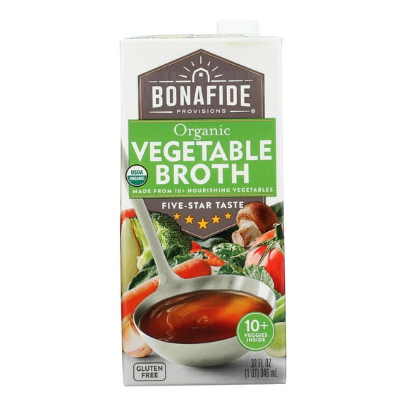 Bonafide Provisions Organic No Salt Added Chicken Broth, 32 fl oz Pack ...