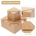 MLINS 4Pcs Wooden Postcard Bases Wooden Business Card Stands Name Cards ...