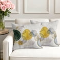Abstract Ink Pillow Covers Set of 2, Green Yellow Blue Ink Splatter ...