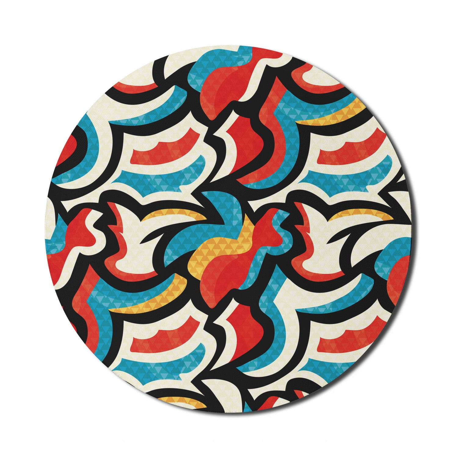 Psychedelic Mouse Pad for Computers, Graffiti Inspired Street Art Style ...