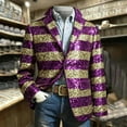 FNFYFH Big and Tall Sequins Blazer for Men Sparkle Suit Disco Prom ...