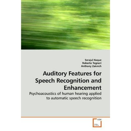 Auditory Features for Speech Recognition and Enhancement | Walmart Canada