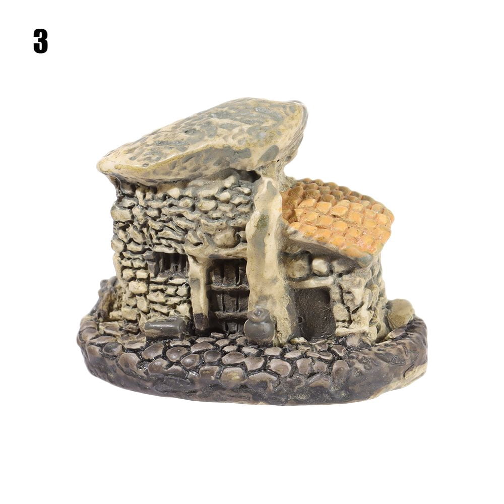 Small Building Statue Micro Landscape Model Toys Miniatures Figurines ...