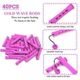NOGIS Purple Perm Rods Set for Natural Hair 40pcs Plastic Cold Wave ...