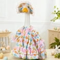 1 Set Easter Rabbit and Eggs Porch Goose Outfit 23 Inch Cement Goose ...