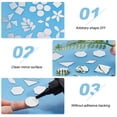 210Pcs 7 Styles Glass Mirror Mosaic Tiles for DIY Mosaic Art Crafts ...