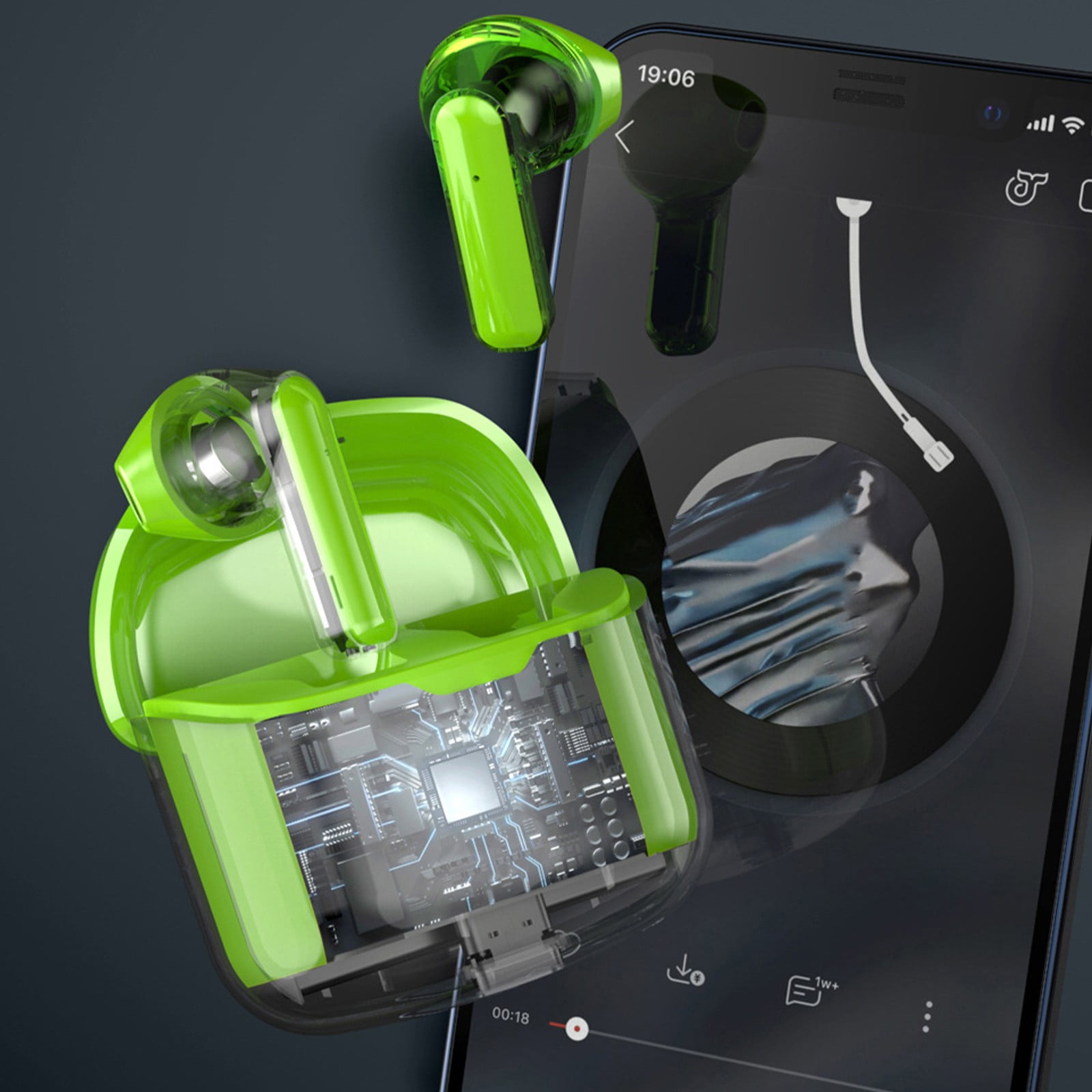 Auriculares Bluetooth J225 True Wireless Headset 5.3 TWS | Baja potencia | Alta duración de la ...