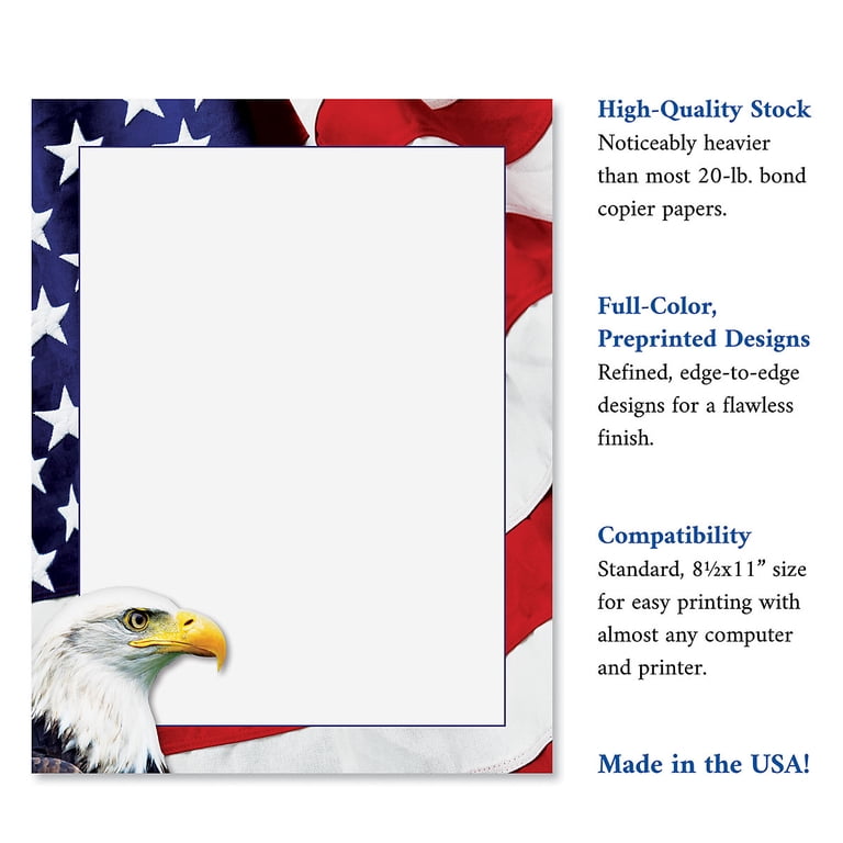 Patriotic Us Flag Printing Paper Paper Mosaic Flag: Patriotic Kids