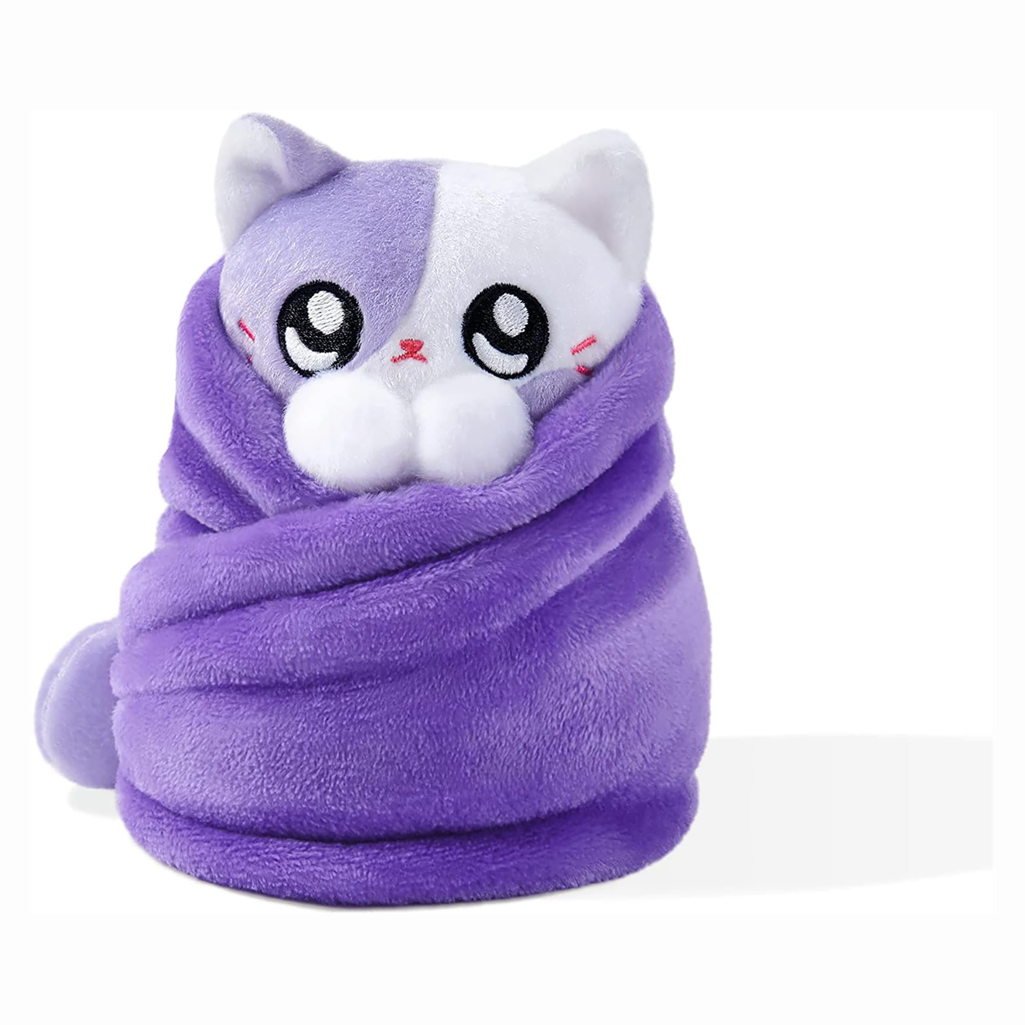 Purritos 7 Inch Plush Cat in Blanket | Boba Tea - Walmart.com
