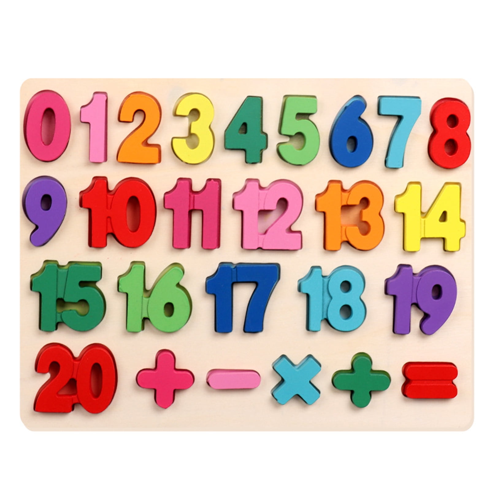 Alphabet ABC Numbers Wooden Puzzles Board Educational Children Toy ...