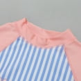 Girls Two Pieces Swimsuits Flower Printed Rash Guard Long Sleeve