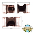 Country Brook Design® 1 Inch Contoured Rose Gold Side Release Buckles ...