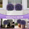 Artificial Topiary Trees with Roses, Set of 2 Fake Shrub Bushes with ...