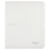 Smead Clear Letter Size Three-Ring Envelope, 1-1/4" Expansion, Velcro ...