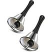Gold Hand Bell, 2 Pack Steel Hand Bell Call Bell for Wedding, Adults ...
