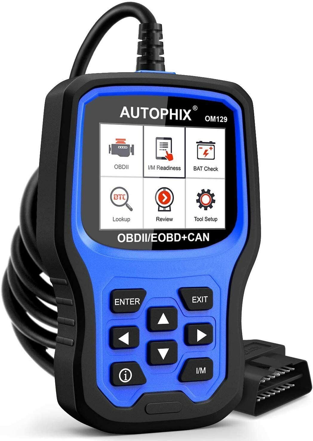 Autophix OM129 Enhanced OBD2 Scanner Check Engine Light Turn off MIL ...