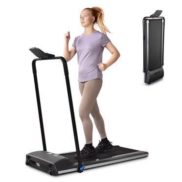 Yescom Treadmill 2 in 1 Under Desk 2.25HP Folding Electric Running ...