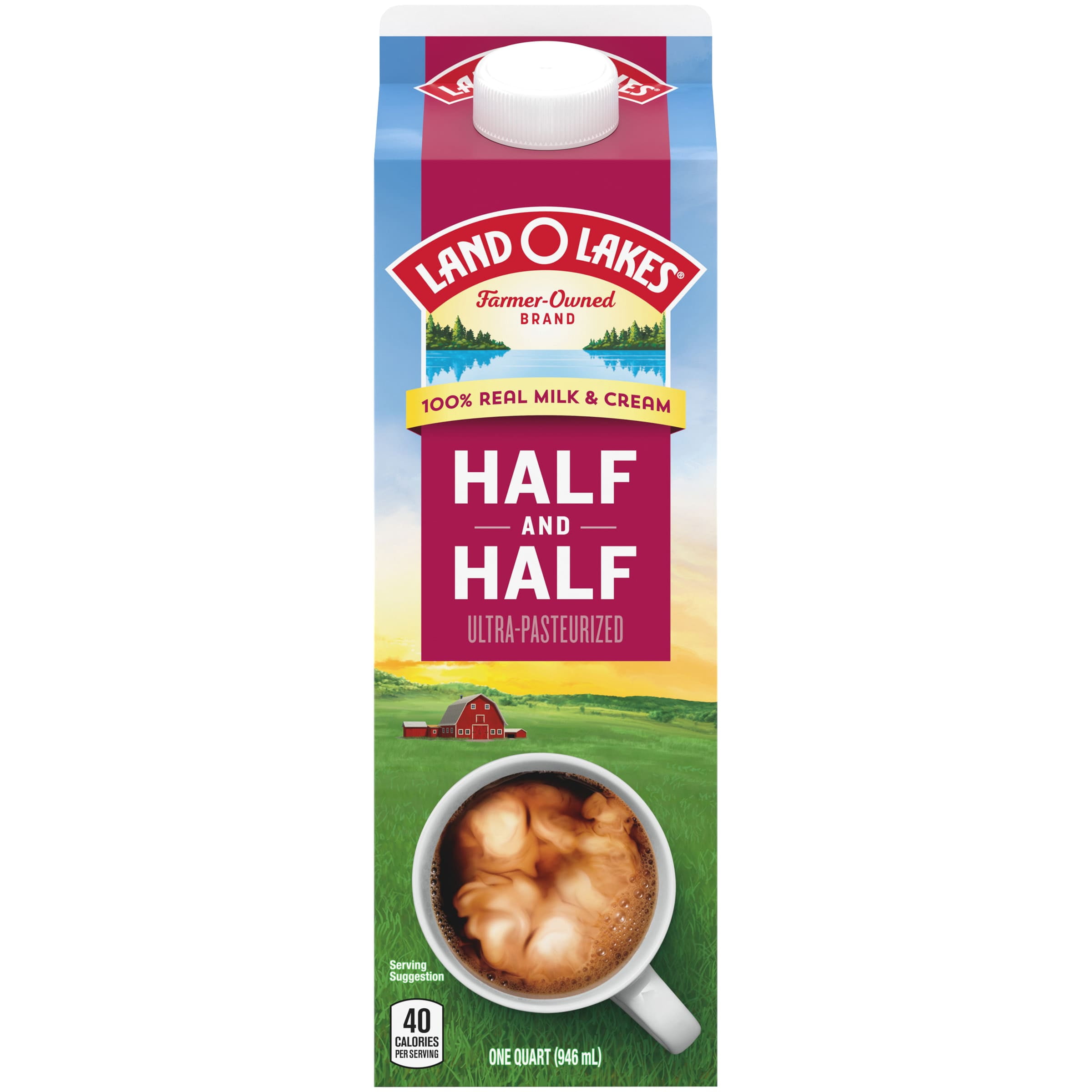 Land O Lakes Traditional Half And Half 1 Quart Walmart
