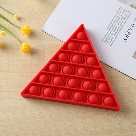 Mymisisa Bubble Triangle Sensory Toys Autism Stress Reliever Toys (Red ...