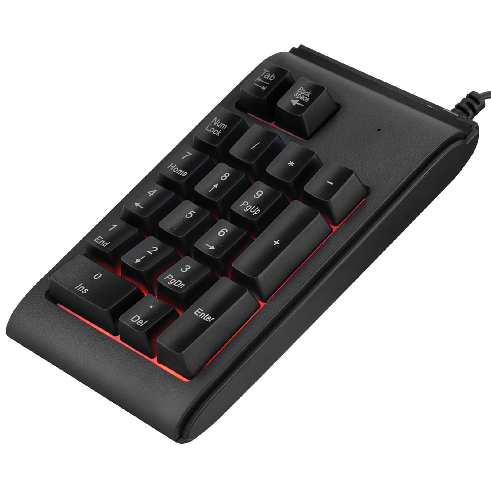 Black 19 Keys USB Numeric Keypad, Mechanical Touch Feeling Number ...