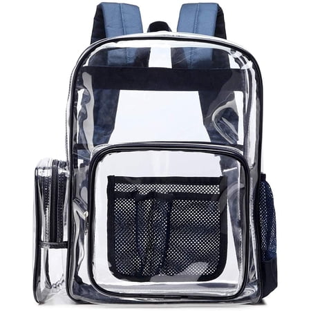 Clear Backpack, Heavy Duty PVC Transparent Clear Bag for Stadium ...