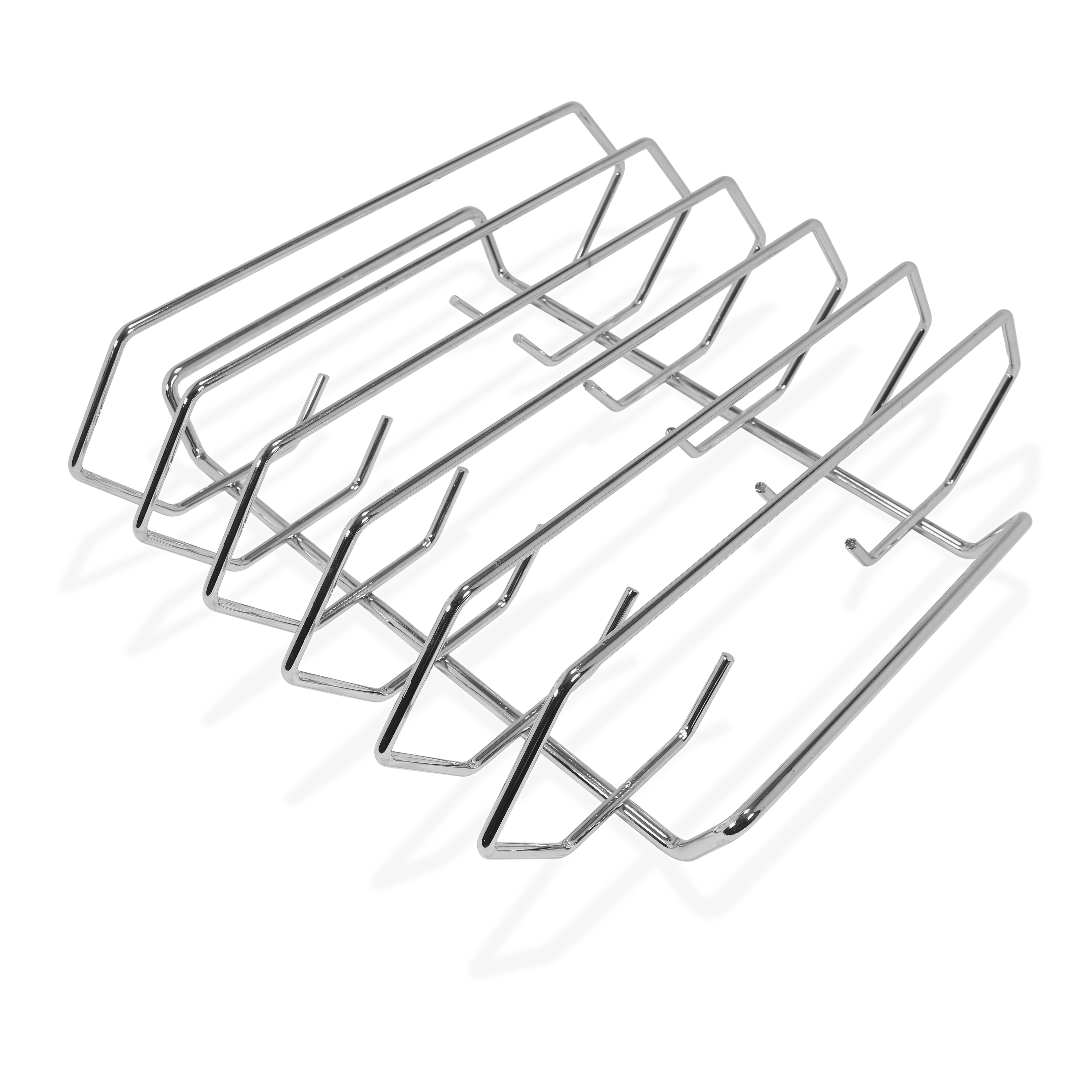 Rib Rack For Grilling- Vertical Holds 5 Full Slabs - 14" Wide - Fits ...