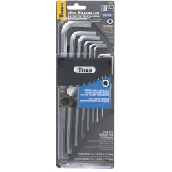 Titan 12757 Extra-Long Arm Metric Hex Extractor and Hex Key Set - 9 ...