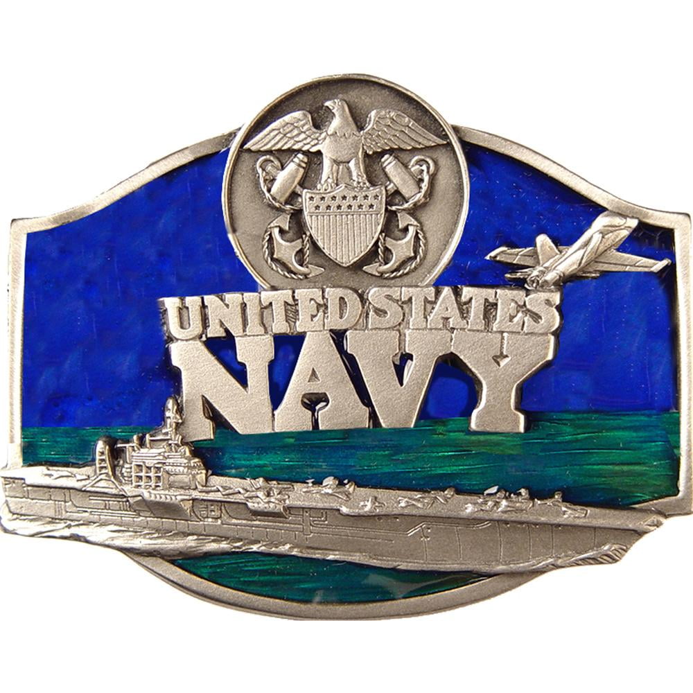 United States Navy Belt Buckle Enamel Blue & Green - Walmart.com