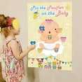 Pin The Pacifier On The Baby Game Large Baby Poster Games For Baby ...