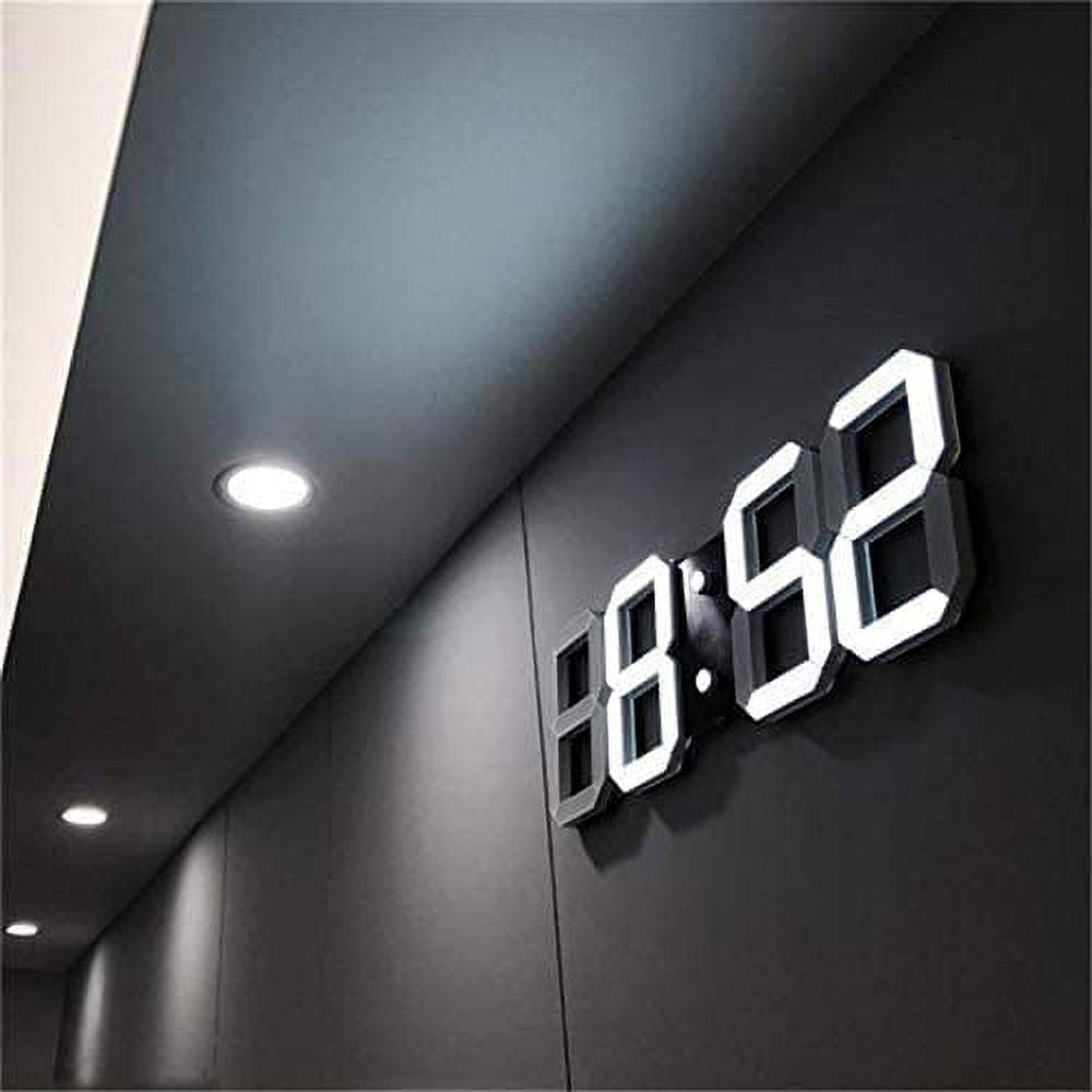 Reloj mural 3D con LED, reloj numérico moderno para la casa, la cocina ...