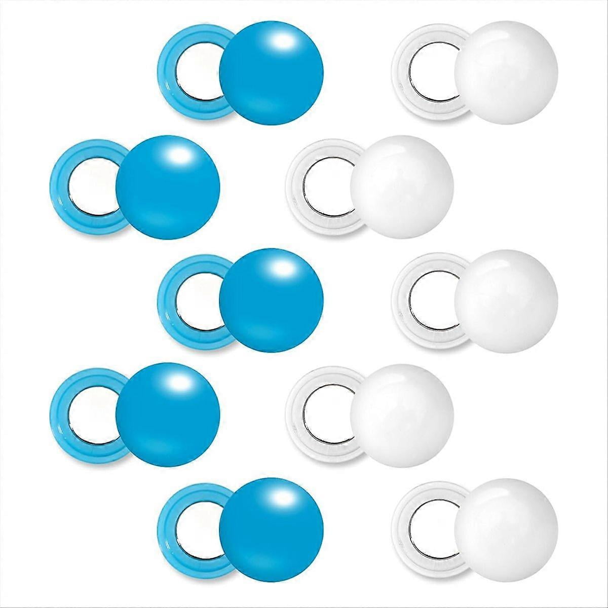 10Pairs Running Bib Magnets, Magnetic Race Bib Clips Blue & White ...