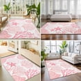 6x9 Pink Starfish Shell Large Area Rug for Living Room, Washable Non ...