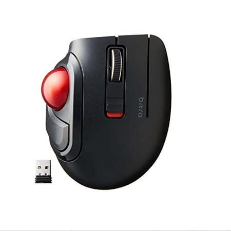 ELECOM Wireless Thumb Control Small Compact Travel Trackball Mouse with ...