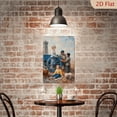 8x12 Inches Rustic Impressionist Oil Painting Wall Art, Vintage Outdoor ...