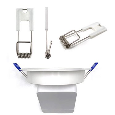 Uxcell 51x18.5mm Fix Clamps for Ceiling Lamp Recessed Light Downlight ...